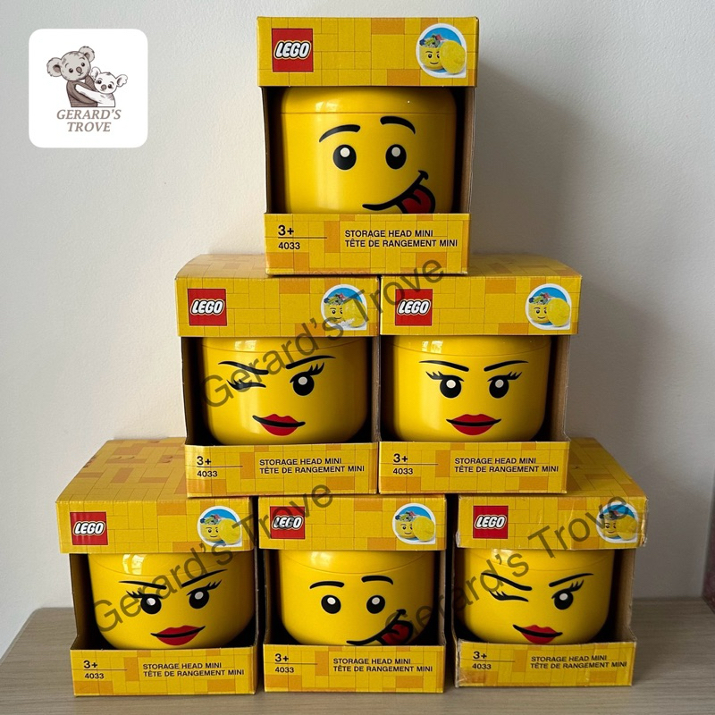 Jual LEGO Storage Head MINI, kotak peyimpanan, bentuk kepala lego kecil ...