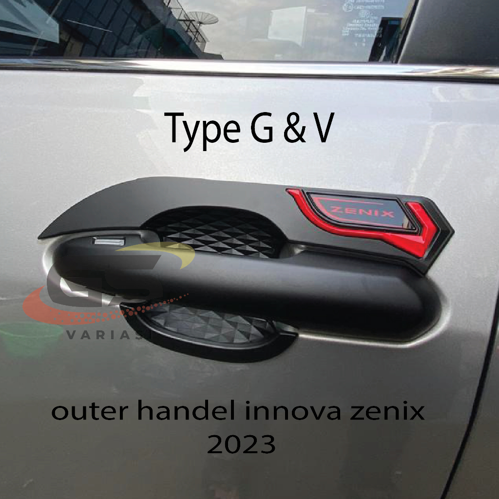 Jual Paket Outer Handle dan Tank Cover All New Innova Zenix 2023 Type G dan V Hitam Doof ...