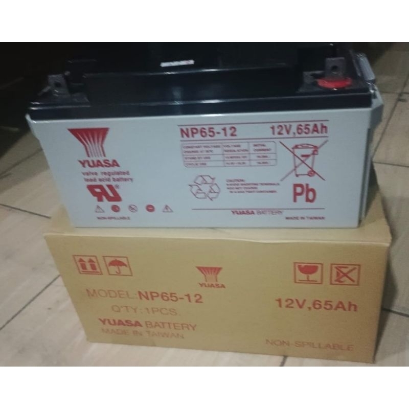 Jual BATTERY VRLA merek Yuasa 12v 65ah | Shopee Indonesia