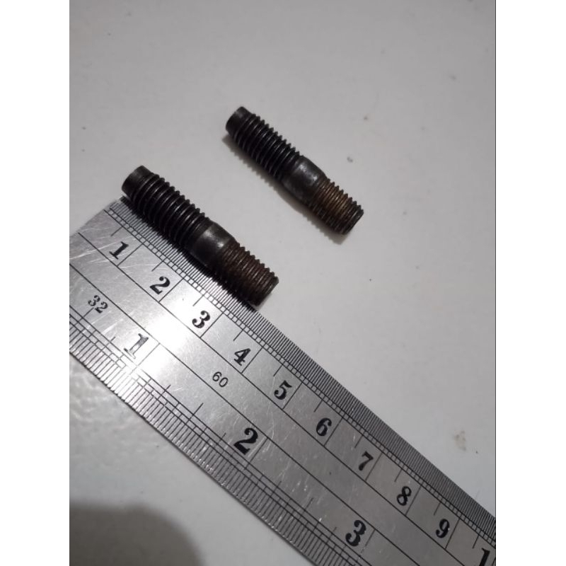 Jual baut tanam M8 Mili X3.5cm baja hitam | Shopee Indonesia