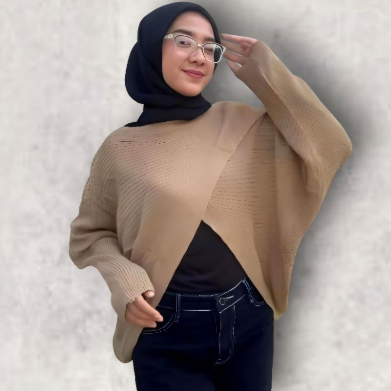 Jual Cardigan Sweater Knit Rajut Wanita Oversize Shea Sweater Rajut ...