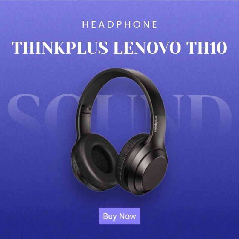 Jual Headphone Bluetooth THINKPLUS LENOVO TH10 | Shopee Indonesia