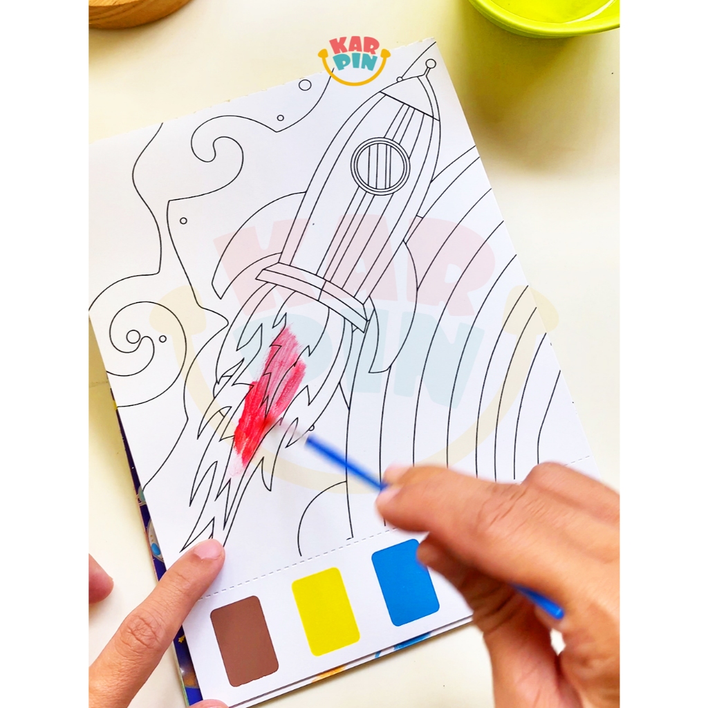 Jual [KARPIN] Buku Mewarnai Kuas Cat Ajaib/ Aktivitas Anak / Magical ...