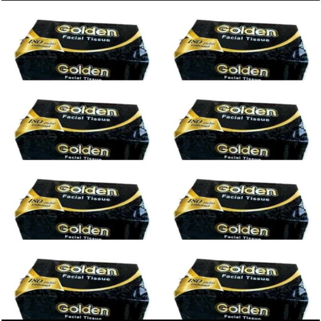 Jual TISSUE GOLDEN 180 HELAI PAKET 8 PCS - Tisu wajah beremboss ...