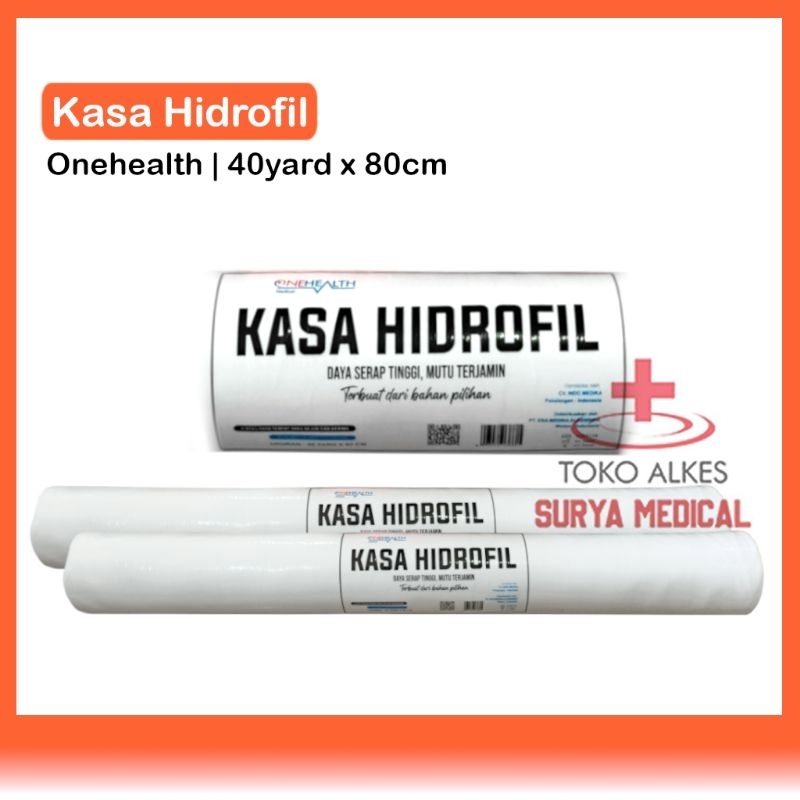 Jual Kasa Hidrofil Roll 40yard x 80cm OneHealth Kassa Gulung 40x80 ...