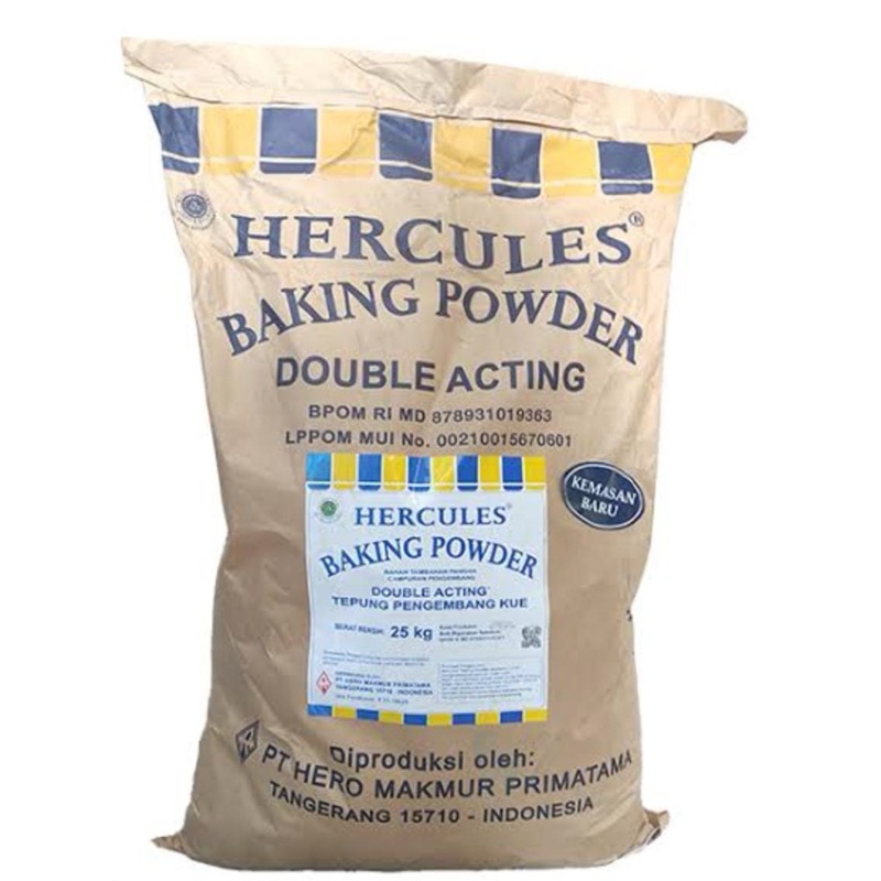 Jual Baking powder Hercules 25kg/repack 1kg | Shopee Indonesia