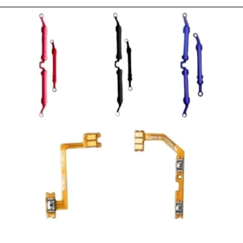 Jual TOMBOL FLEX ON/OFF & VOLUME PLUS TOMBOL LUAR OPPO A1K/REALME C2 1SET ORI | Shopee Indonesia