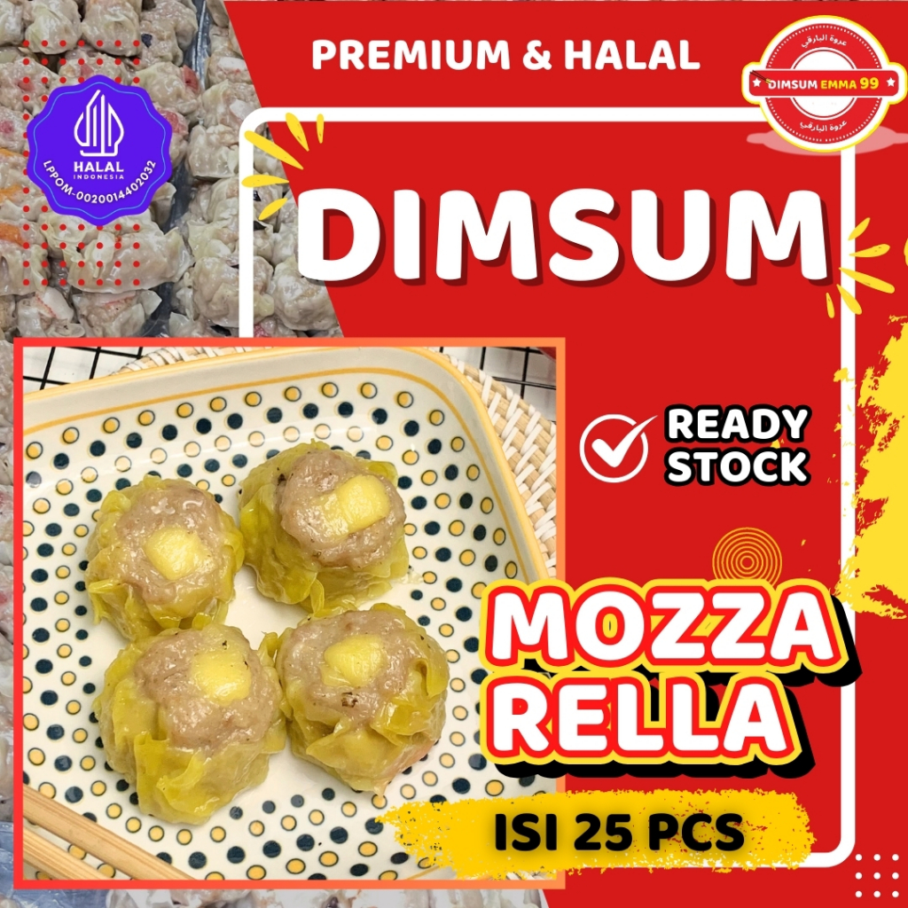 Jual Dimsum Ayam Mozzarella Frozen Premium & HALAL isi 25 pcs FREE Saus ...