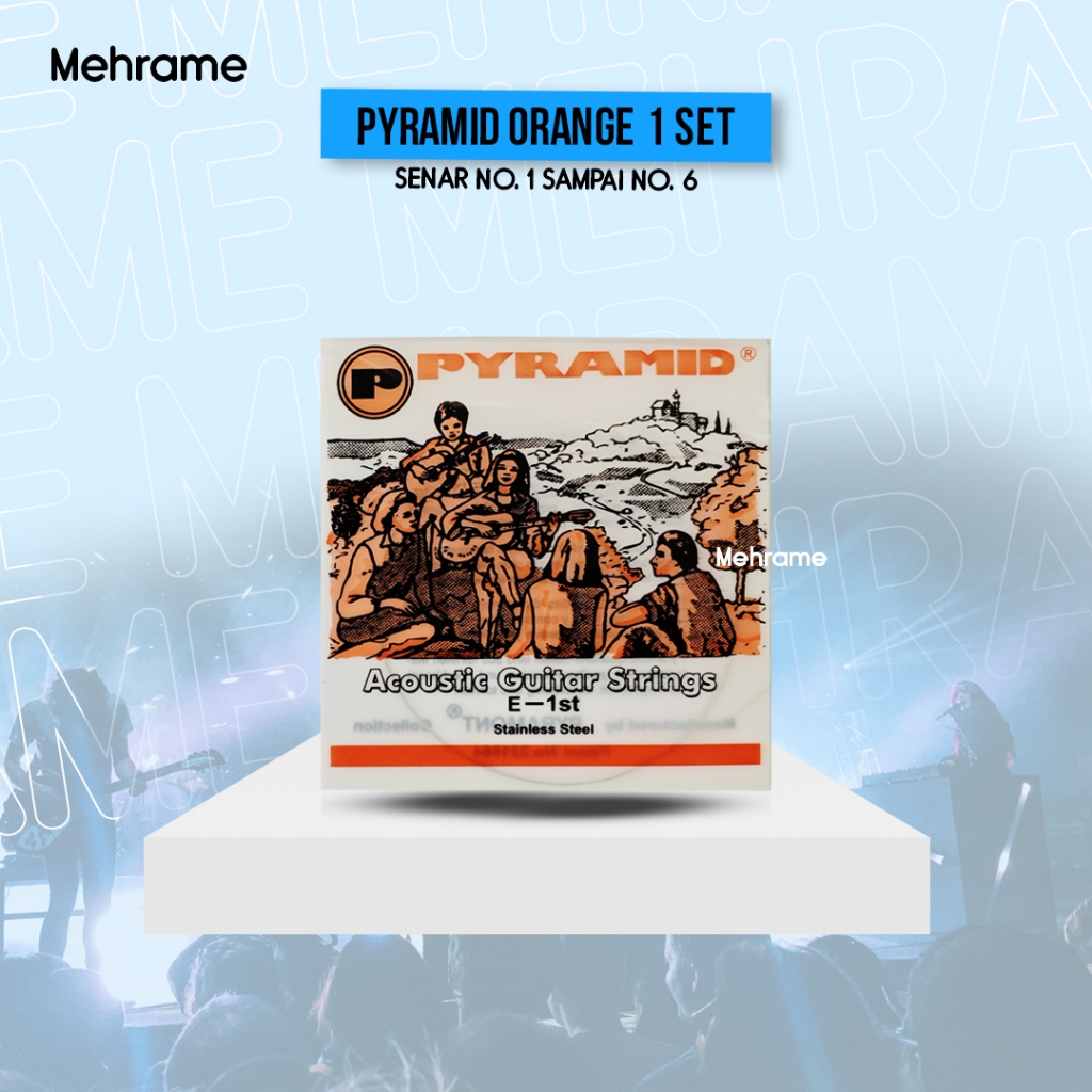Jual Senar Gitar Pyramid Strings Orange SET (1set) | Shopee Indonesia
