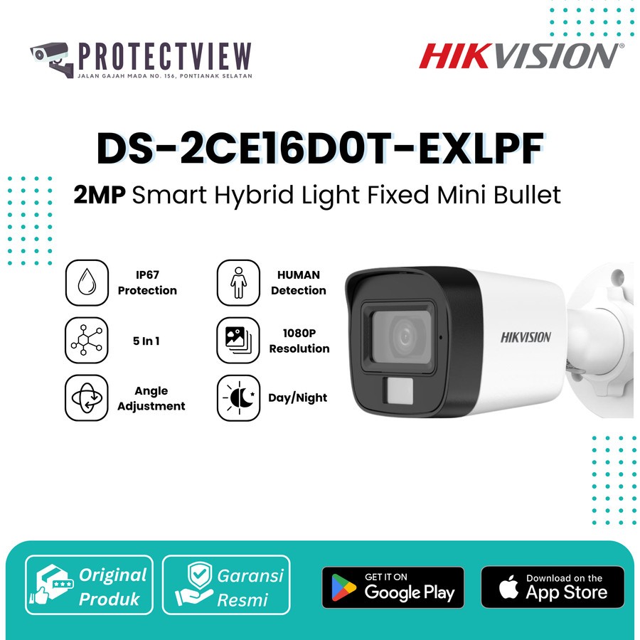 Jual Hikvision DS-2CE16D0T-EXLPF 2MP TURBO HD BULLET OUTDOOR CAMERA | Shopee Indonesia