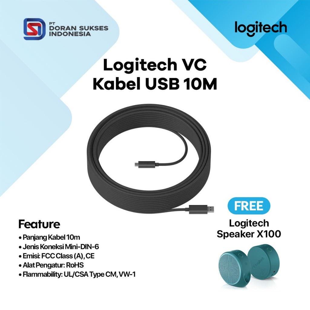 Jual Logitech VC Cable 10M | Shopee Indonesia