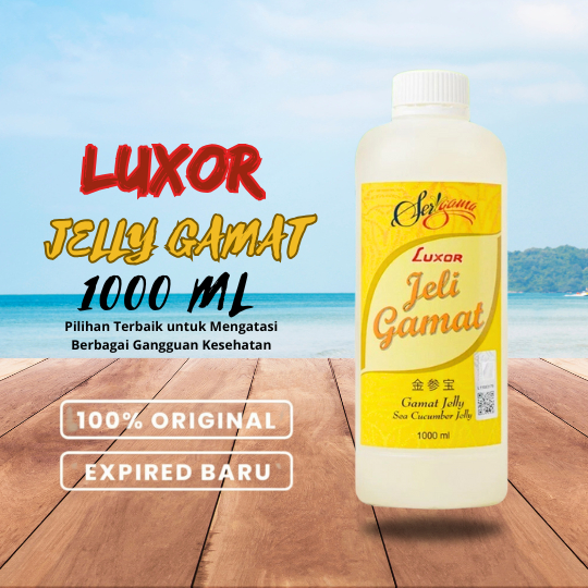 Jual Jelly Gamat Luxor 1000ml – Gold Series 34% Ekstrak Teripang Emas ...