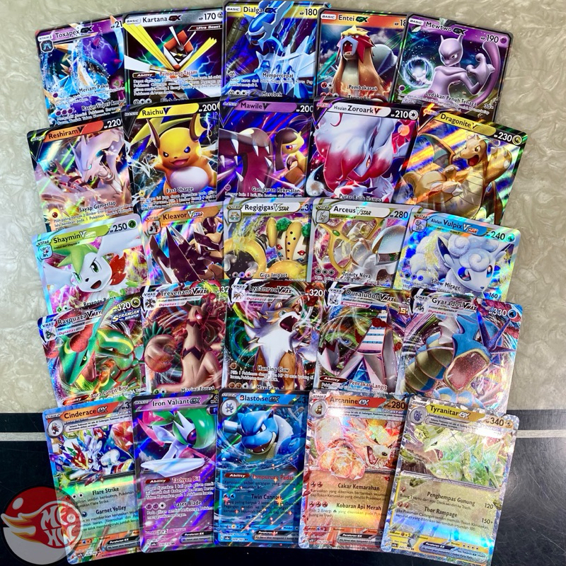 Jual Kartu Pokemon GX, V, ex, VMAX, VSTAR Indonesia Random TCG Koleksi ...