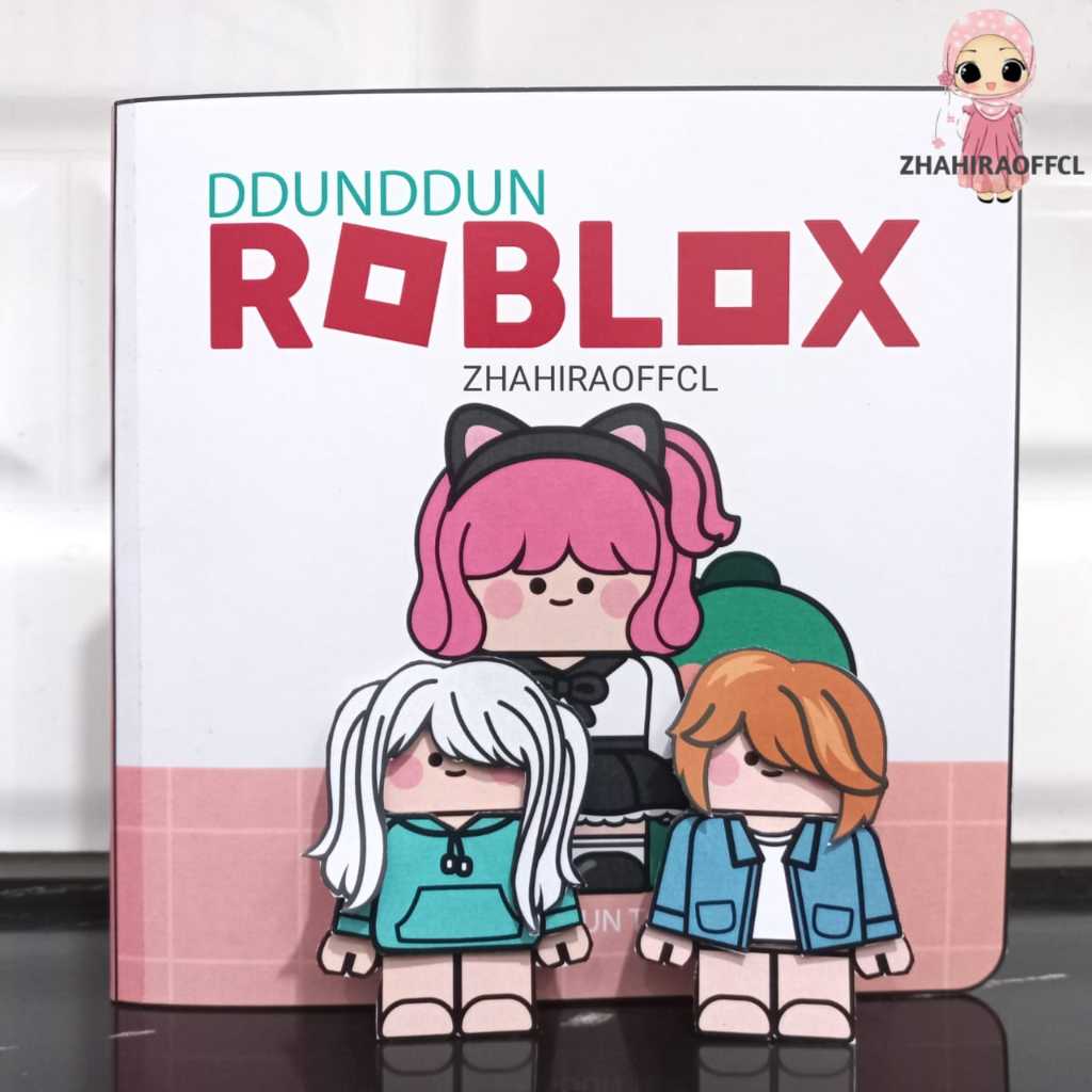Jual ROBLOX DINO paper doll house quiet book mainan edukatif anak ...
