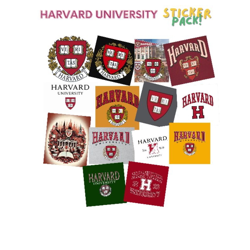 Jual Harvard Sticker Pack University Decals Vinyl Waterproof Series New ...