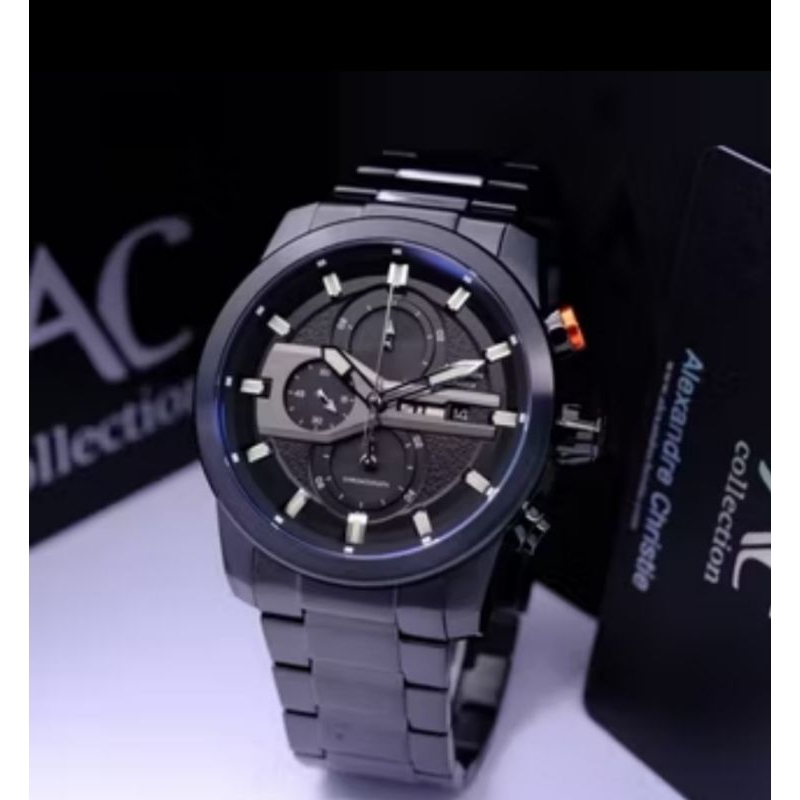 Jual ALEXANDRE CHRISTIE PRIA AC 6562 HITAM TOMBOL ORENS JAM TANGAN PRIA ...