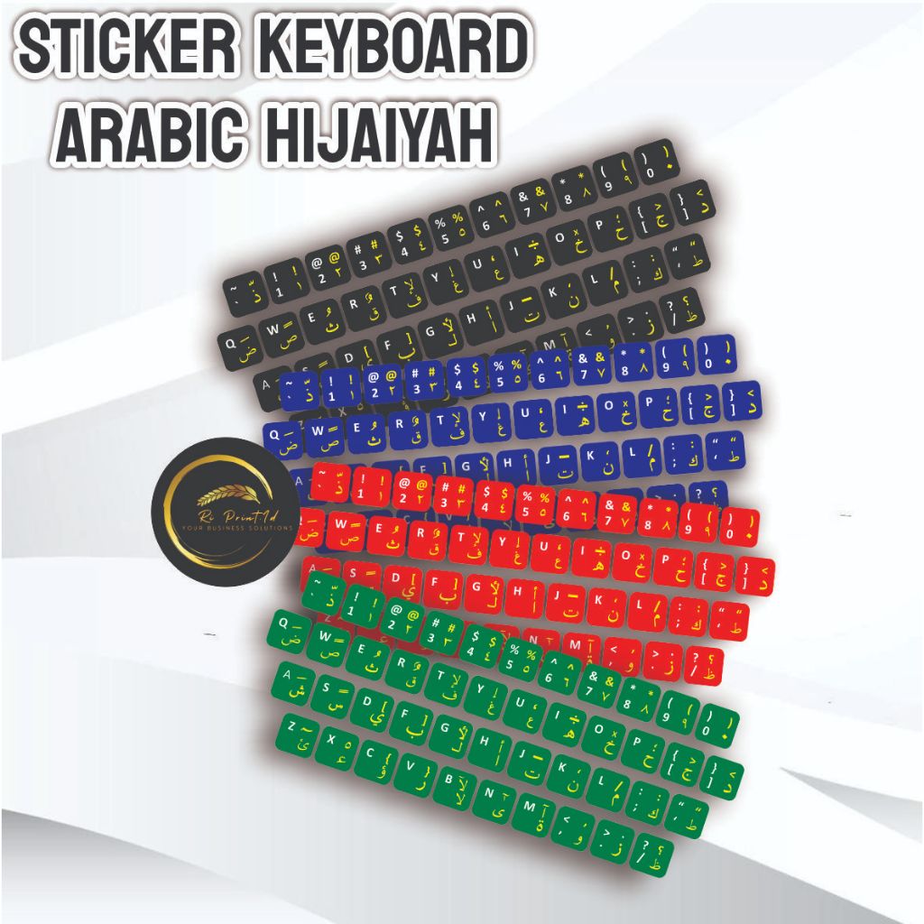 Jual STICKER KEYBOARD ARAB ALFABET INDONESIA ENGLISH UNTUK KOMPUTER PC ...