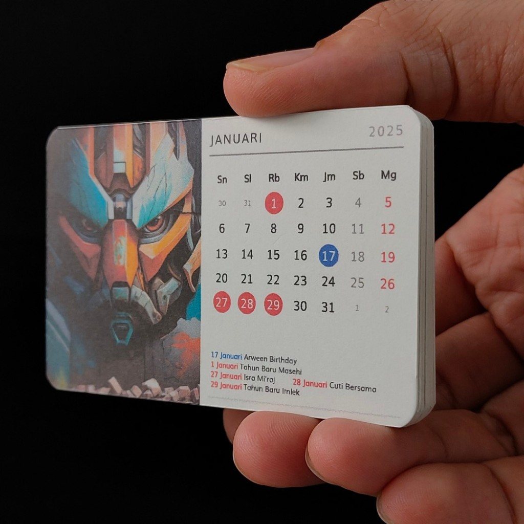 Jual Kalender mungil unik dan estetik lengkap dengan libur nasional dan ...