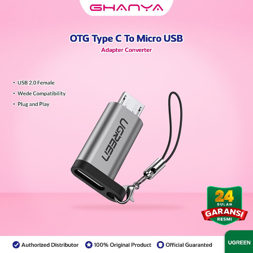 Jual UGREEN Adapter OTG Type C to Micro USB Data Transfer 480Mbps 50590 ...