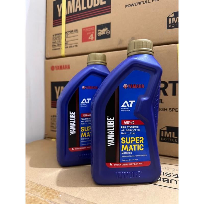 Jual OLI MESIN YAMALUBE SUPER MATIC OIL YAMAHA 10w-40 1Liter | Shopee ...