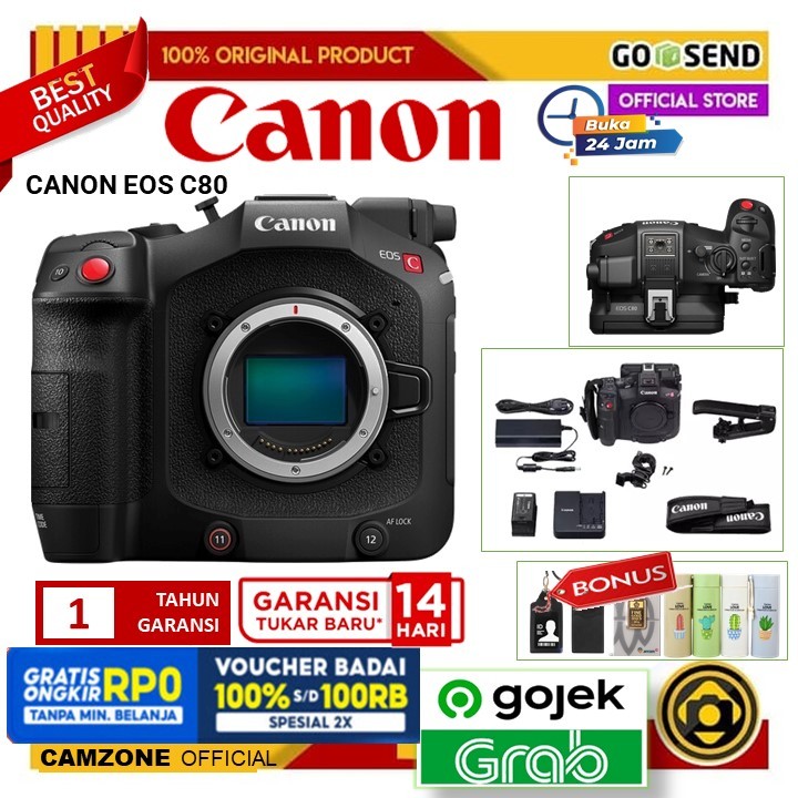 Jual Canon EOS C80 6K Full-Frame Cinema Camera (Canon RF) - Garansi Resmi | Shopee Indonesia