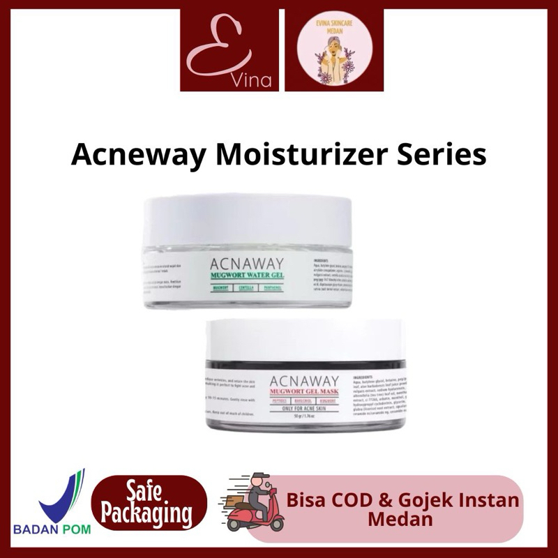 Jual Acnaway Series Mugwort Water Gel & Gel mask | Ready Bisa Gojek ...