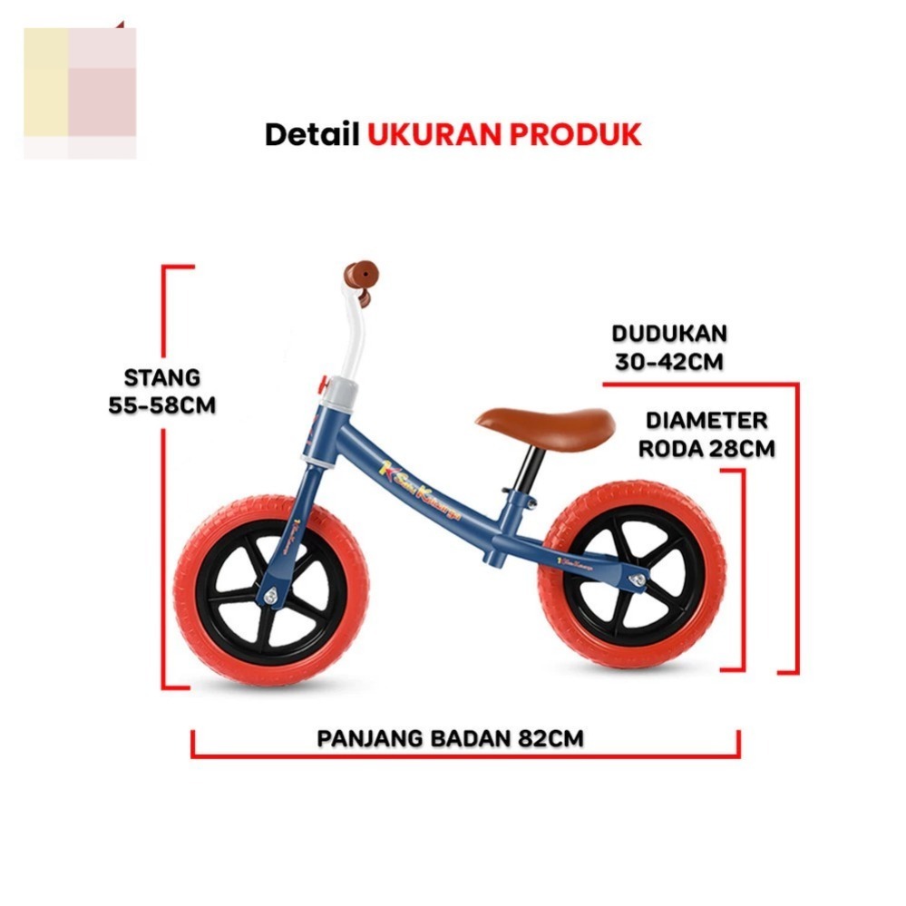 Jual Sepeda Keseimbangan Anak M261 Mainan Anak Sepeda Balance Bike ...