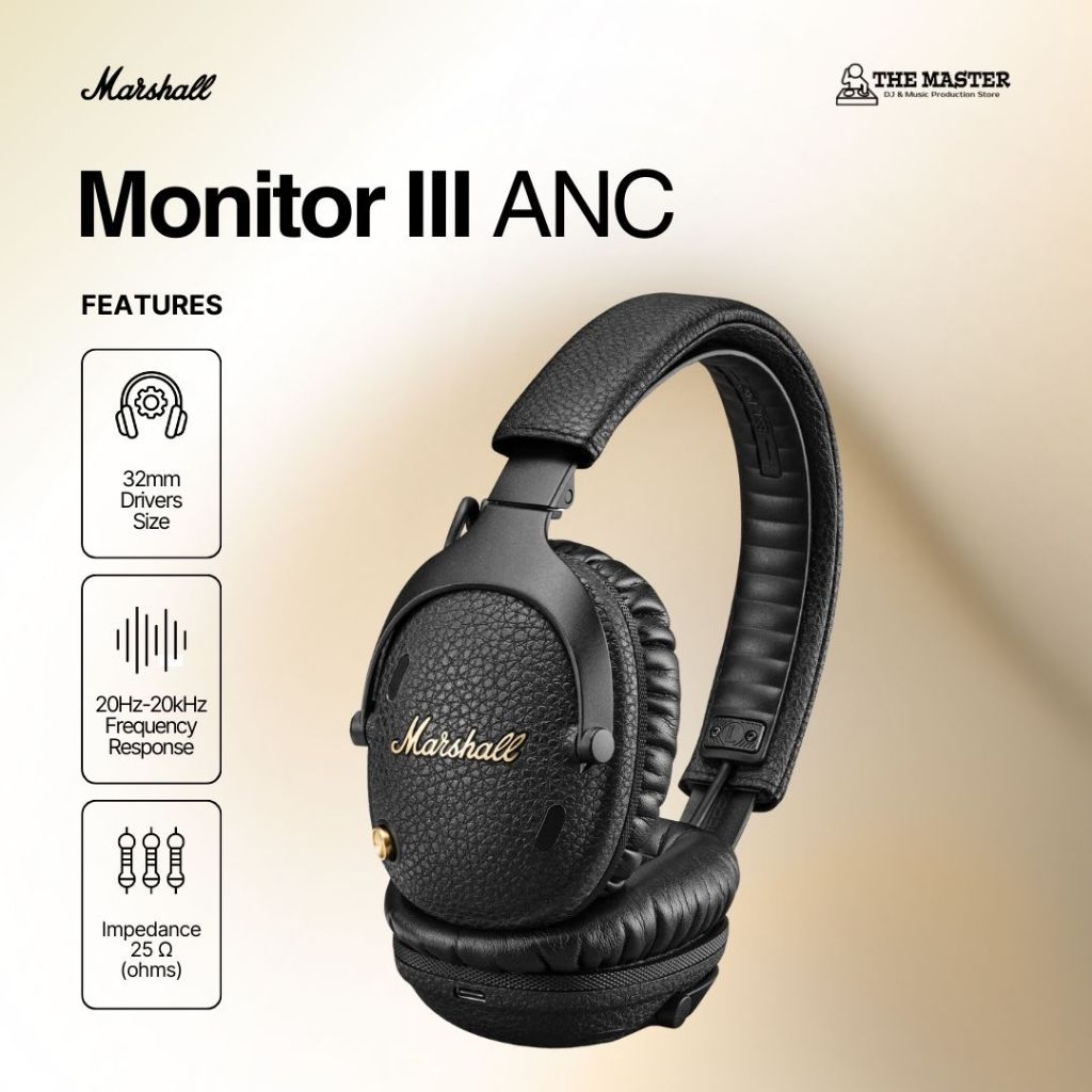 Jual Marshall Monitor III ANC Monitor 3 ANC Over-Ear Wireless Bluetooth ...
