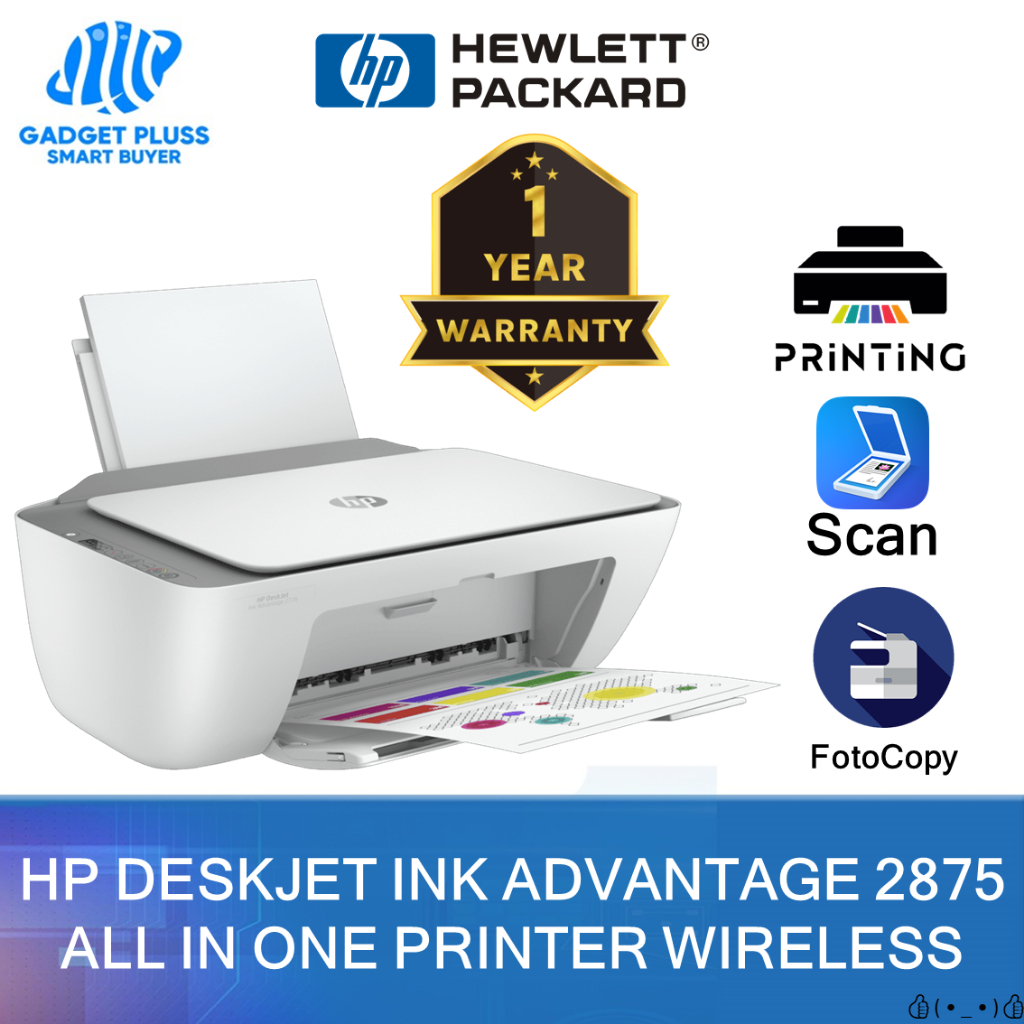 Jual Printer HP Deskjet Ink ADVANTAGE 2875 ALL In One Printer Wireless | Shopee Indonesia
