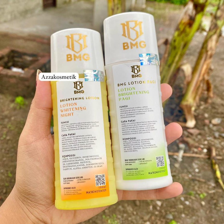 Jual KEMASAN BARU Lotion BMG Dosting Bpom 1 paket siang malam | Shopee ...