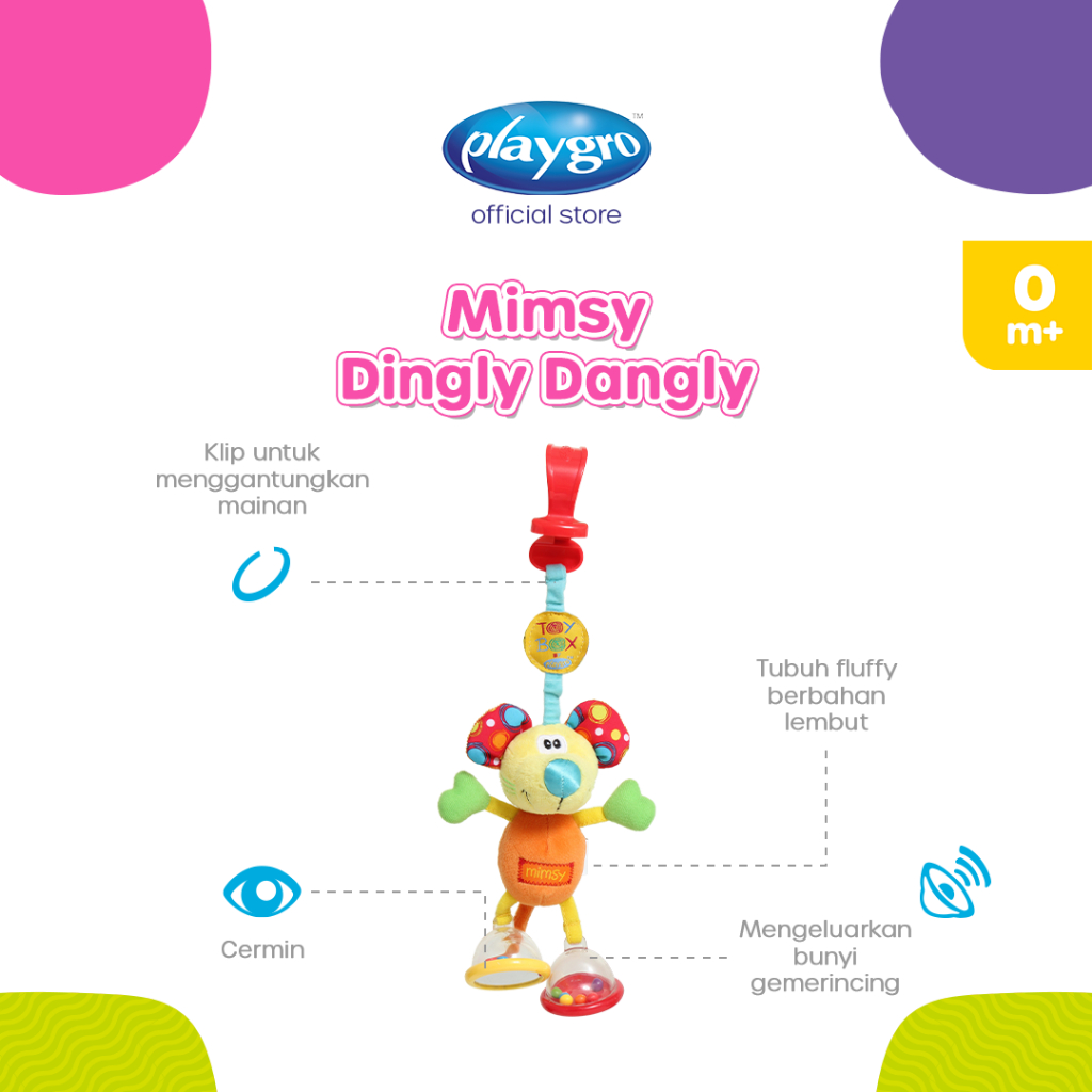 Jual Playgro Mimsy Dingly Dangly (New Packaging) - Mainan Gantungan ...