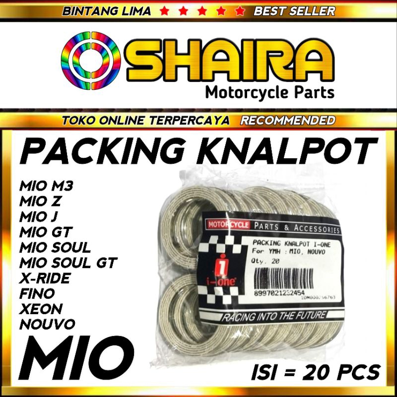 Jual ASBES KNALPOT / PACKING KNALPOT MIO SPORTY / MIO M3 / MIO J / X ...