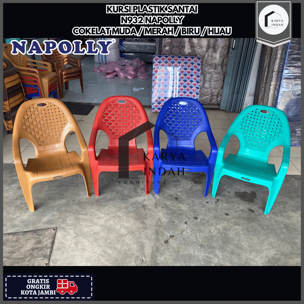 Jual Kursi Plastik NAPOLLY BIG N932 909 CHAIR - Bangku Santai / Teras ...