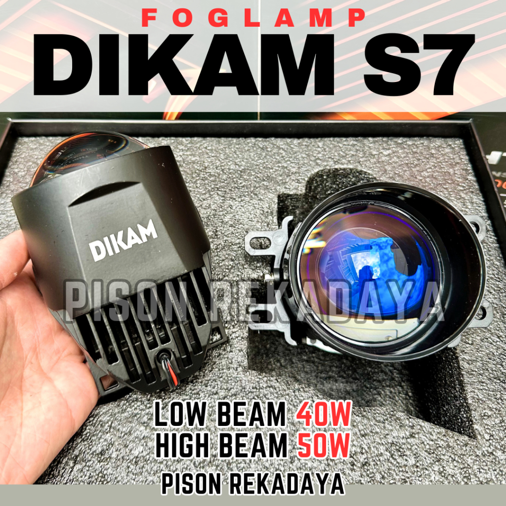 Jual Foglamp BILED Projector DIKAM X7 S7 LASER Lampu Kabut DIKAM S7A Mobil 1 warna 3 warna 50 ...