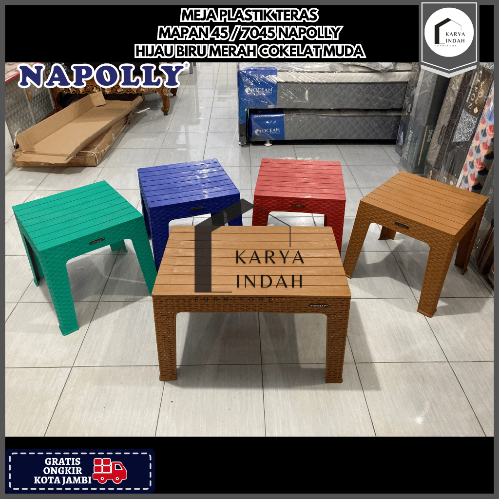 Jual Meja Plastik NAPOLLY MAPAN 45 7045 - Meja Teras / Santai / Cafe ...