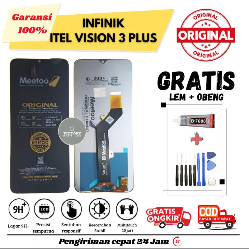 Jual Lcd INFINIK ITEL VISION 3 PLUS GRATIS lem + Obeng Touchscreen Original MEETO Fullset ...