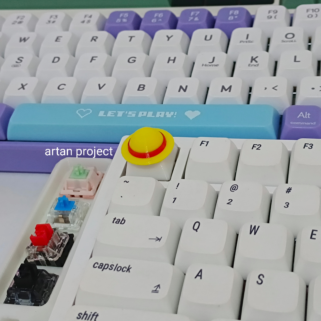 Jual Lutfi straw hat keycaps artisan keyboard mechanical | Shopee Indonesia