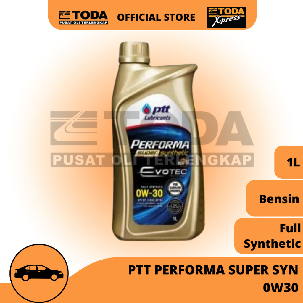 Jual Oli PTT Performa Super Synthetic 0W30 API SP 1L Original Oli Mesin ...