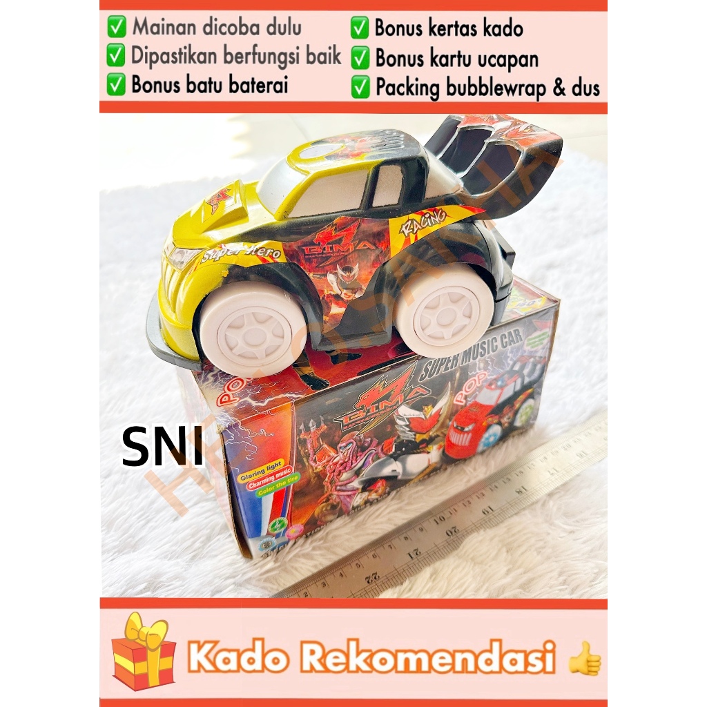 Jual (KADO REKOMENDASI) MAINAN NO. 8030-777 BIMA SUPER MUSIC CAR MOBIL ...