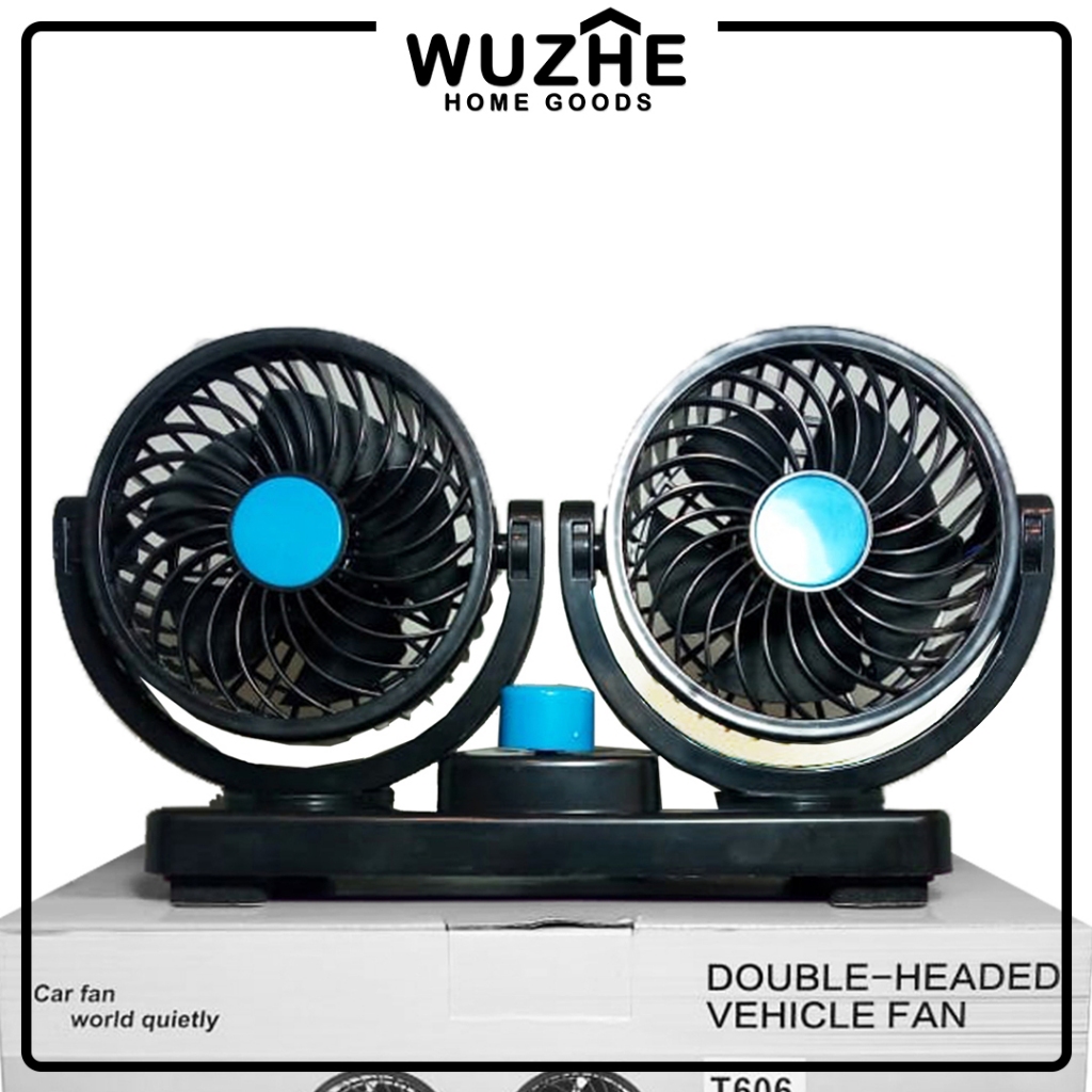 Jual WUZHE Kipas Angin Double Blower Colok Lighter Mobil - DC 12 Volt ...