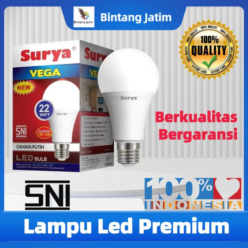 Jual Surya Vega Original Bohlam Lampu Led 5W 7W 9W 12W 15W 18W 22W ...
