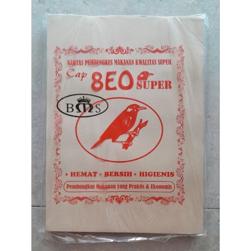 Jual CAP BEO SUPER Kertas Minyak | Kertas Bungkus Nasi isi 200 lembar ...