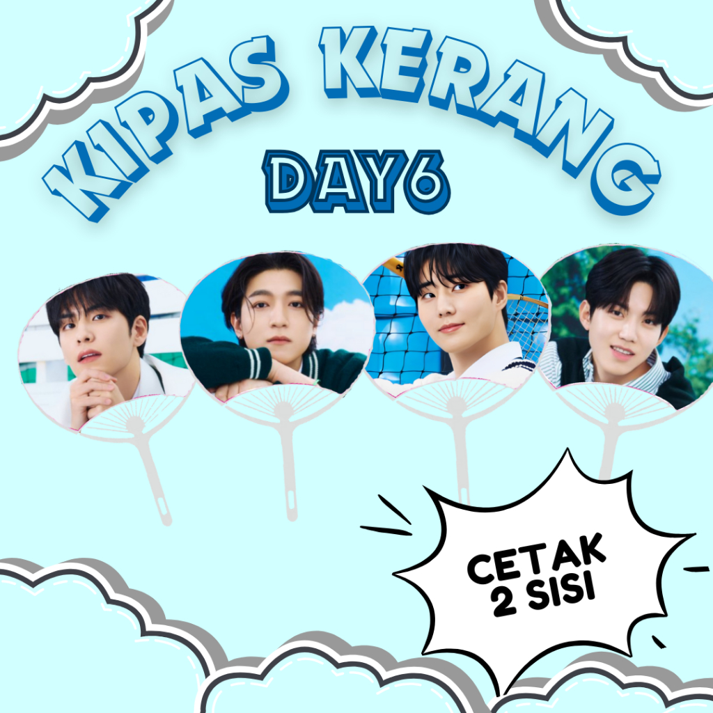 Jual Kipas Kerang DAY6 WTTS / Merchandise KPOP Kipas Tangan Hand Fan ...