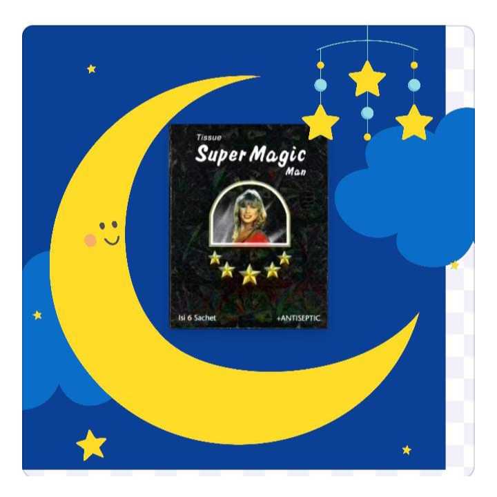 Jual Tisue magic man-Original/box isi 6sachet (super magic) | Shopee ...