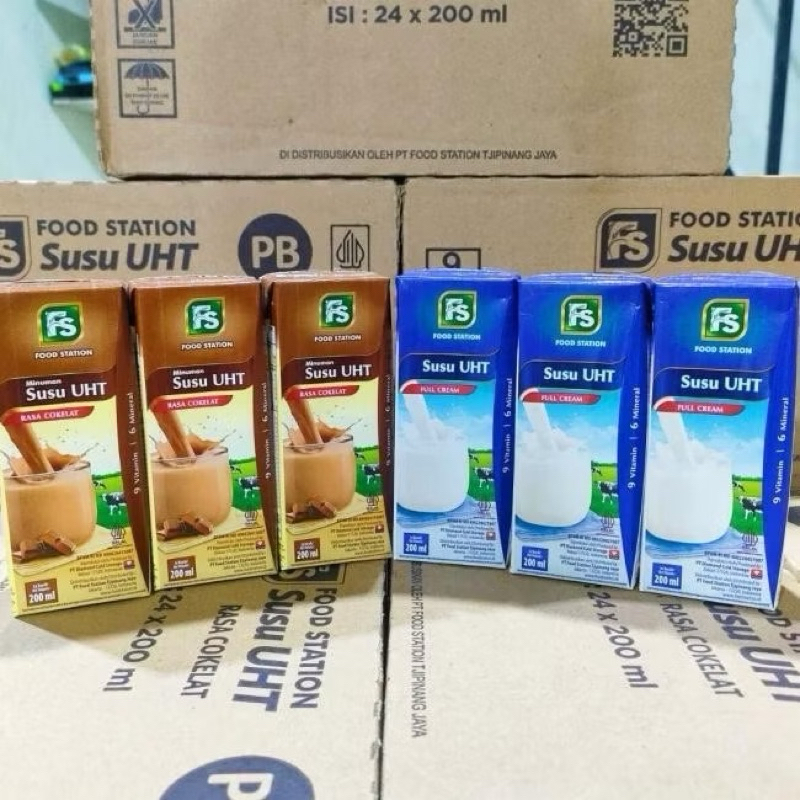 Jual Susu UHT FS Food Station 200ml | Shopee Indonesia