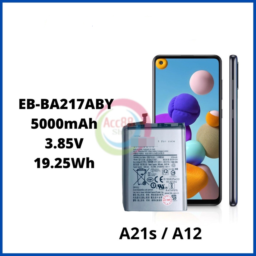 Jual Batre Battery Baterai Original A12 / A21S / A02 / M12 / M02 / EB-BA217ABY | Shopee Indonesia
