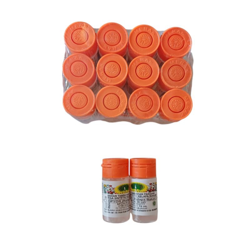 Jual Essence Kopyor Kelapa Bakar Cap Merak 1 Slop (12 botol x 12 ml ...