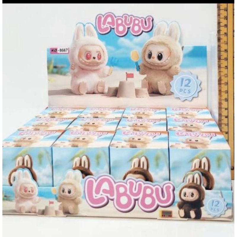 Jual action figure mini chibi labubu blind box kode 8667 set isi 12 ...