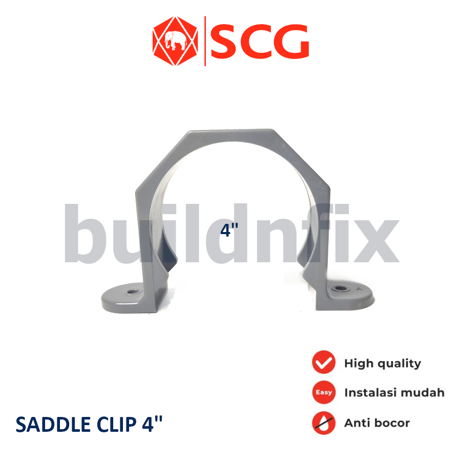 Jual SCG KLEM PIPA / SADDLE CLIP / KLEM OMEGA PVC 4" AW | Shopee Indonesia