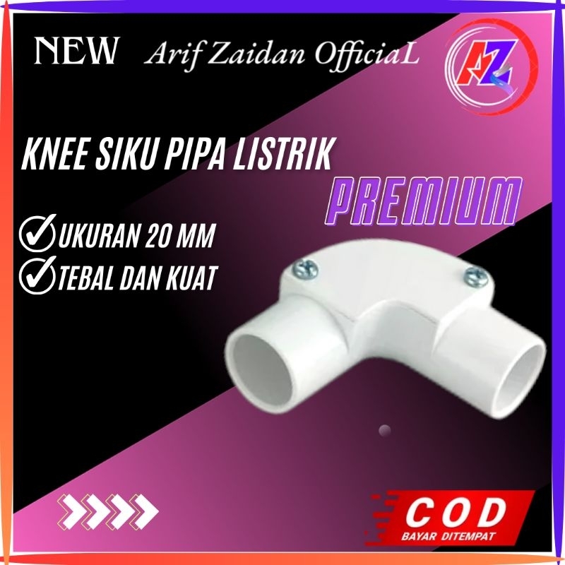 Jual KNEE 20mm Elbow Lbow L bow Siku Pipa Listrik 20 mm | Shopee Indonesia